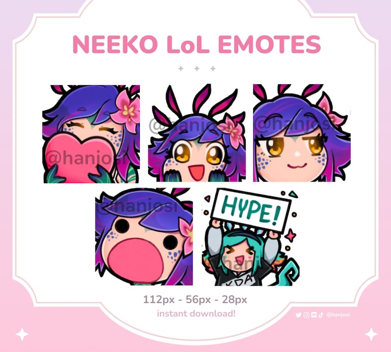 NEEKO LEAGUE Emotes - Lol Gaming Vastayan Emotes for Discord and Twitch ...