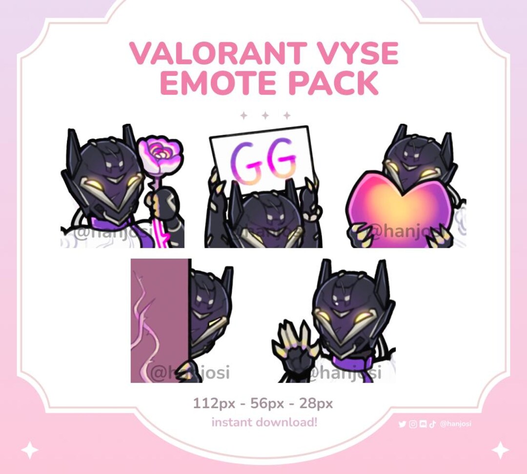 VYSE VALORANT EMOTE pack emote bundle, Valorant Twitch and Discord ...