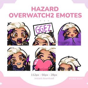 HAZARD Overwatch 2 Emotes Pack: Discord Emotes / Twitch, Youtube ...