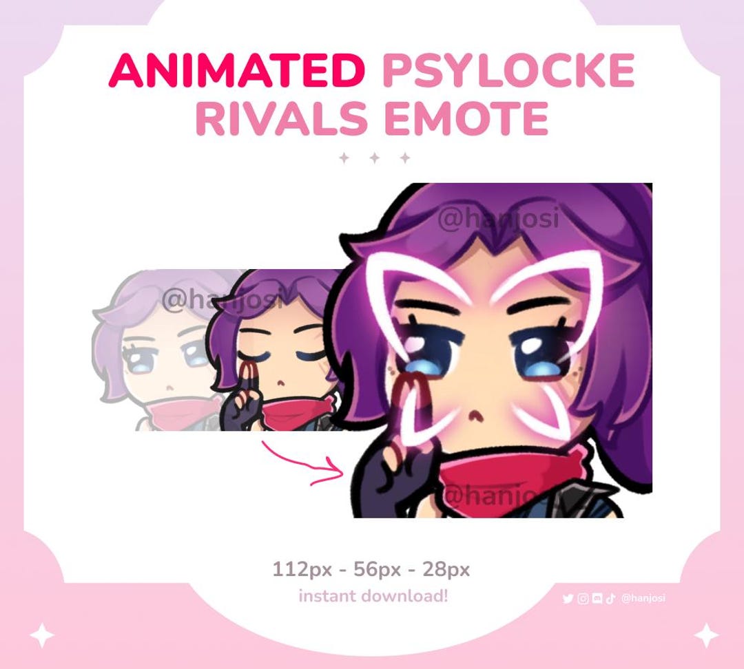 PSYLOCKE Marvel Rivals ANIMATED Emote - Ninja Emote, Animated Emote ...