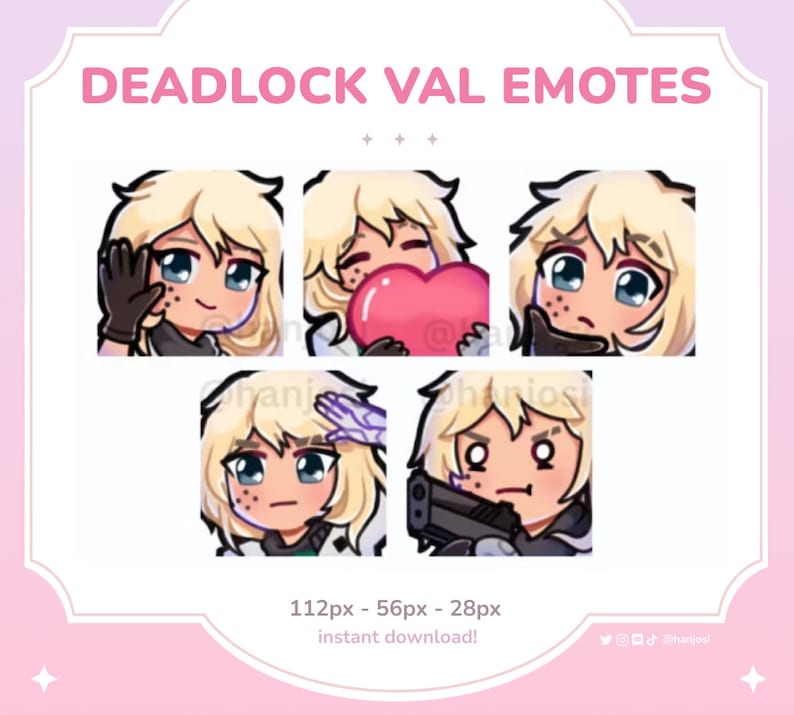 VALORANT DEADLOCK EMOTES : Valorant Twitch et Discord Emotes, Twitch ...