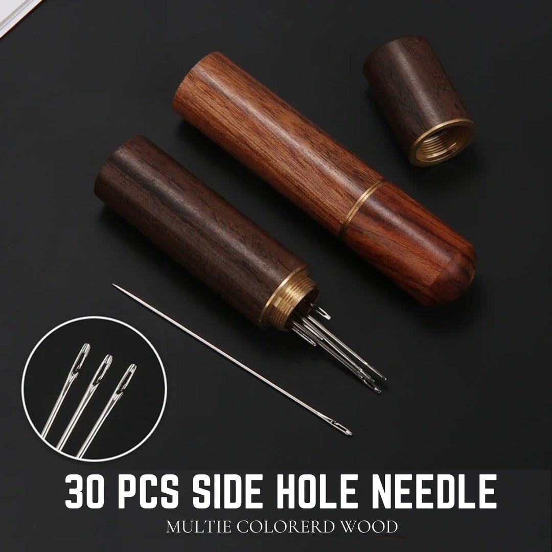 30pcs Self-threading Side Hole Sewing Needles Stainless Steel Elderly ...