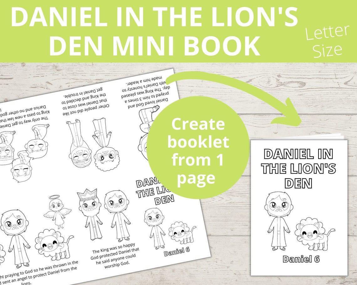 Daniel in the Lion's Den Sunday School Craft Bible Story - Etsy