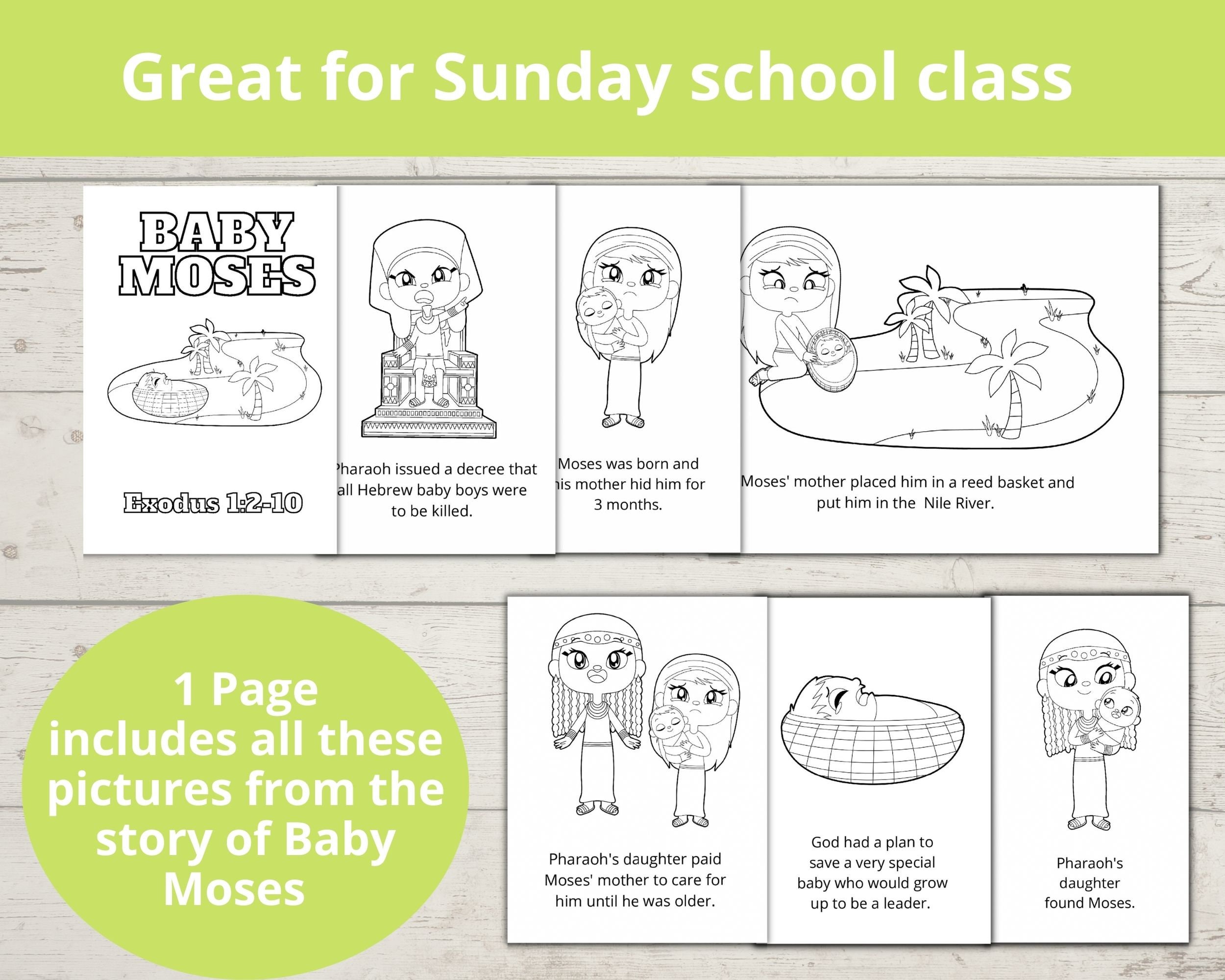 Baby Moses Craft, Sunday School Craft, Bible Story Activities ...