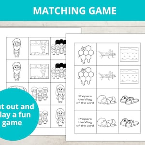 John the Baptist Craft, I Spy, Word Search, Bible Story for Kids ...