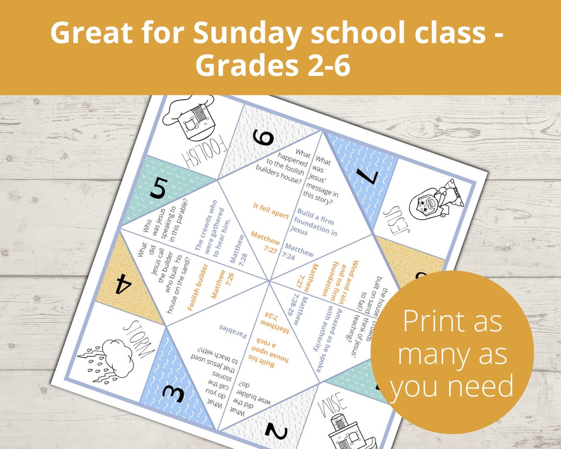 Wise and Foolish Builders, Sunday School Crafts, Build Your House on a ...