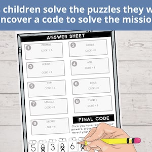 Escape Room Kids, Bible Escape Room Digital Prints, Ten Commandments ...