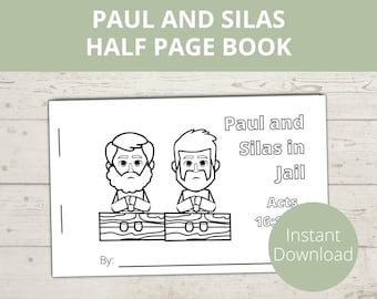 Paul and Silas in Jail - Sunday School Craft - Etsy