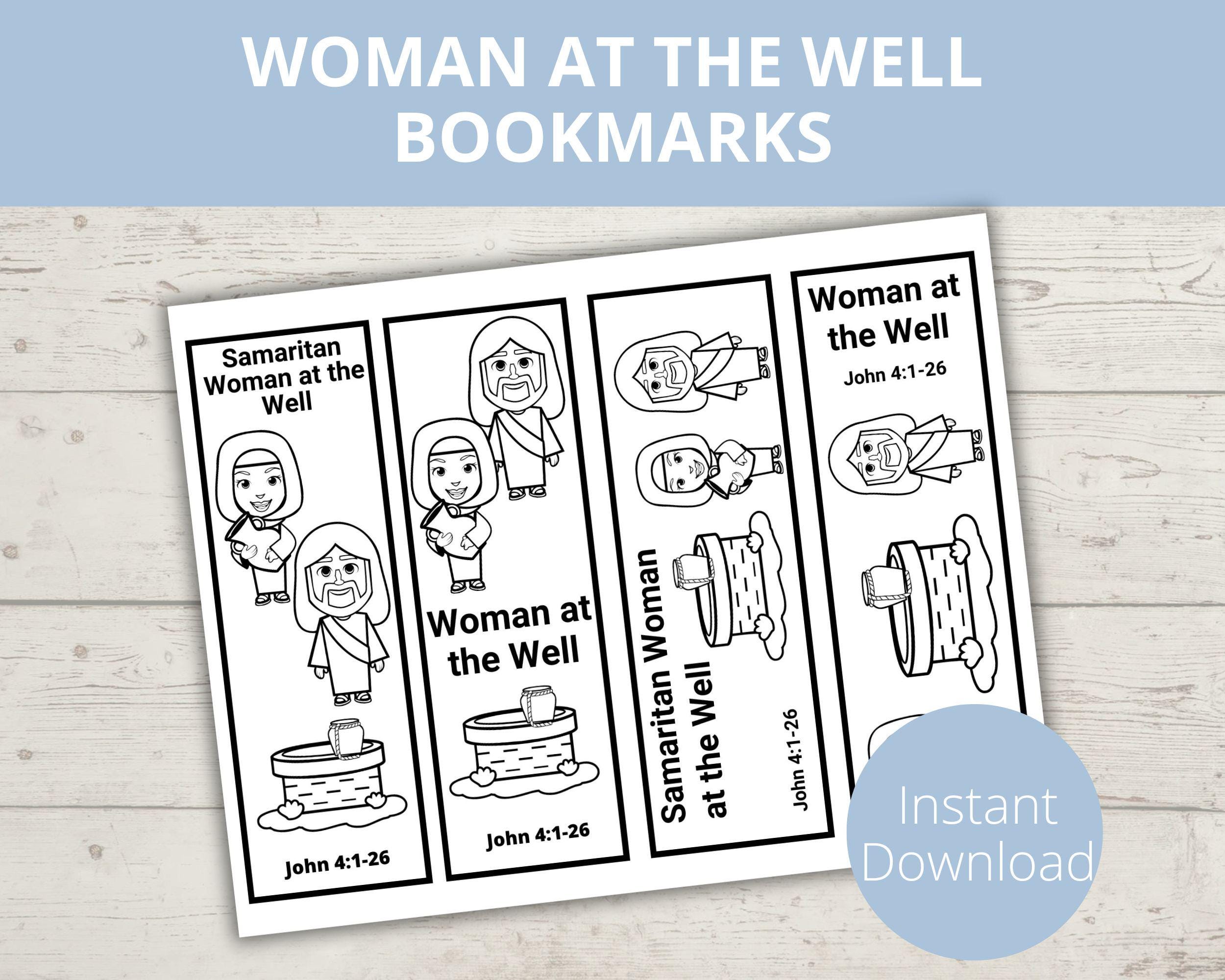 Woman at the Well Children Craft, Samaritan Woman at the Well, Bible ...