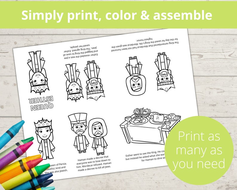 Queen Esther Craft, Bible Story for Kids, Esther 4 14, Esther Bible ...