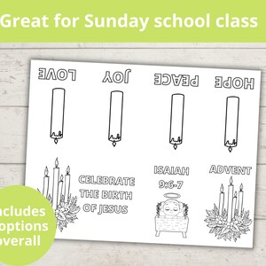 Advent for Kids, Advent Coloring, Christmas Advent, Craft Sunday School ...