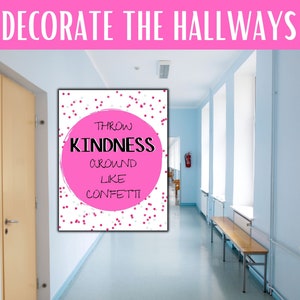 Pink Shirt Day, Kindness Poster, Classroom Decor Printable, Pink Shirt ...