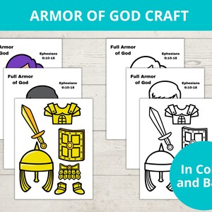 Armor of God, Put on the Full Armor of God, Bible Activities for Kids ...