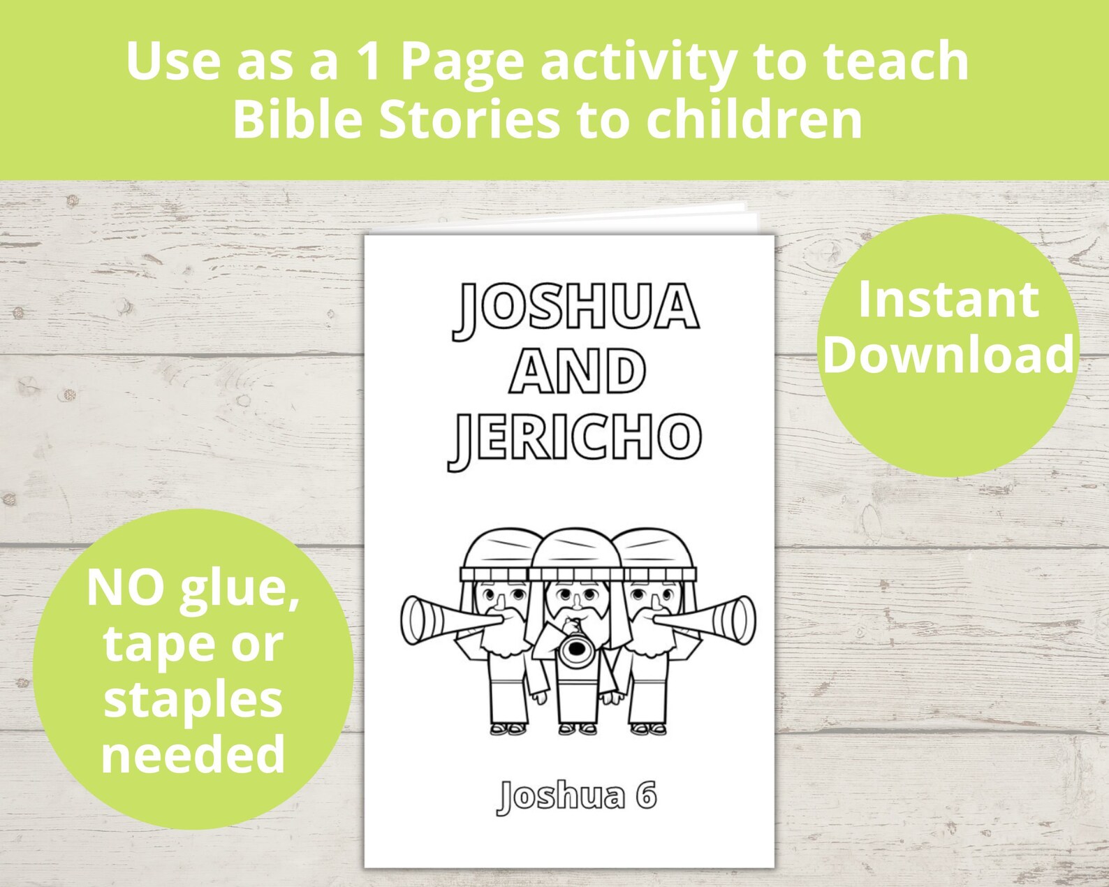 Joshua and the Battle of Jericho, Bible Story for Kids, Sunday School ...