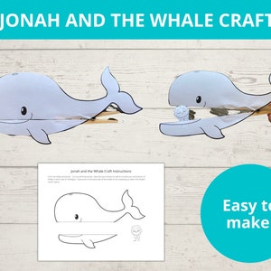 Jonah and the Whale, Bible Story Activities, Sunday School Crafts ...