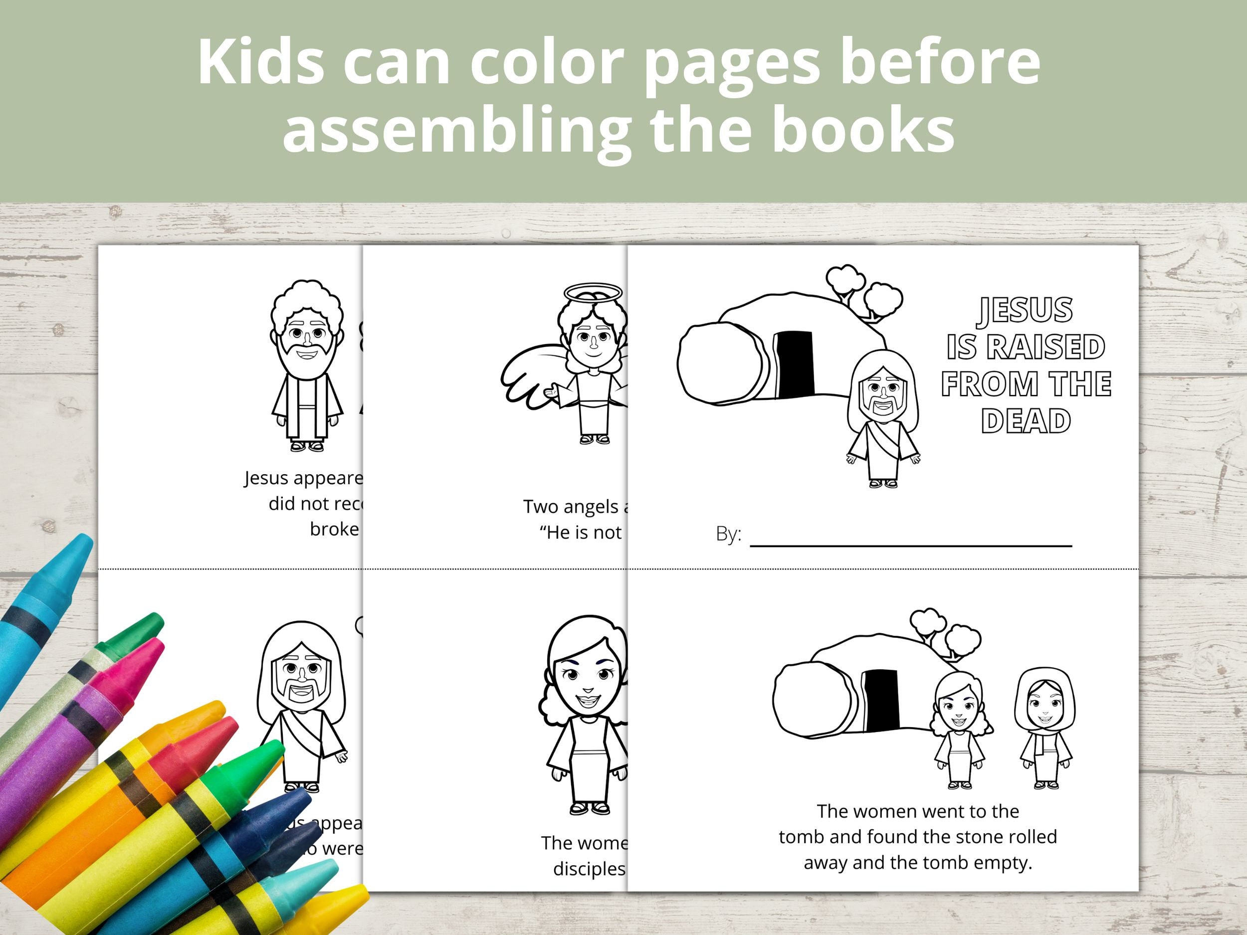 Jesus Resurrection, Easter Story Book, Story of Easter, He is Risen ...