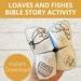 Loaves and Fishes Craft, John 6 Bible Story Activity, Fortune Teller ...