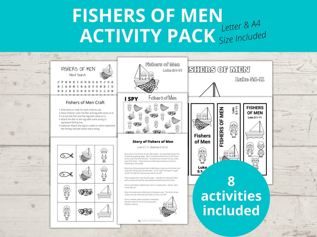 Fishers of Men, Bible Story Activities, Sunday School Crafts, Activity ...