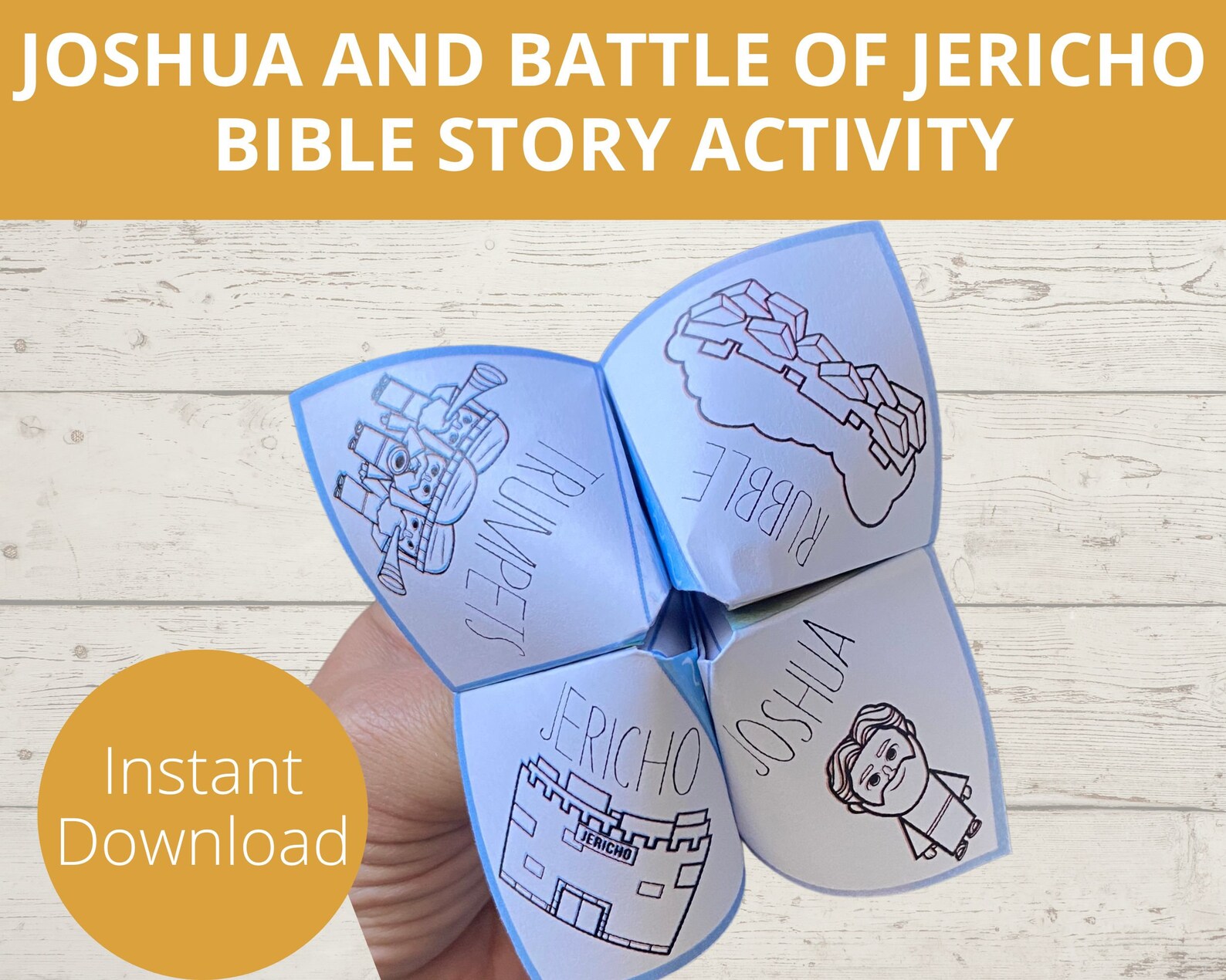 Joshua and the Battle of Jericho Craft for Sunday School - Etsy Canada