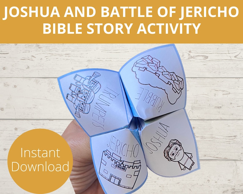 Joshua and the Battle of Jericho Craft for Sunday School - Etsy