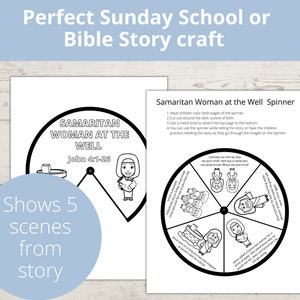 Woman at the Well Craft, Samaritan Woman, Sunday School Activities ...
