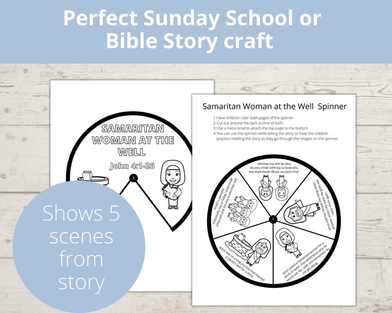 Woman at the Well Craft, Samaritan Woman, Sunday School Activities ...