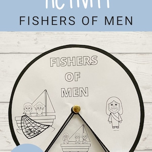 Fishers of Men Sunday School Craft, Bible Story Activities, Miracle of ...