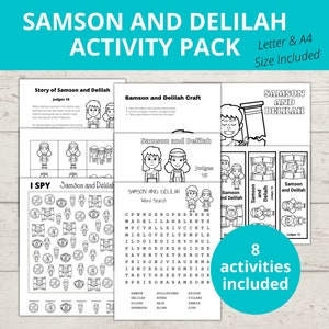 Samson and Delilah, Samson Craft, Bible Story Crafts, Sunday School ...