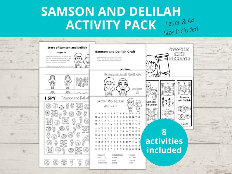 Samson and Delilah, Samson Craft, Bible Story Crafts, Sunday School ...