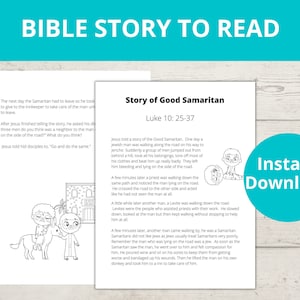 Good Samaritan Bible Story Activities, Sunday School Craft, Activity ...