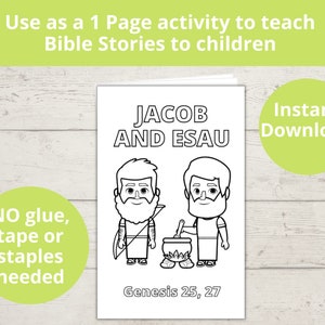 Jacob and Esau Craft, Bible Story Activities, Sunday School Craft ...