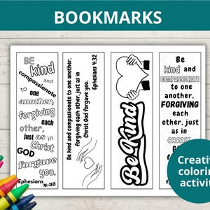 Be Kind and Compassionate, Ephesians 4:32, Sunday School Craft, Bible ...