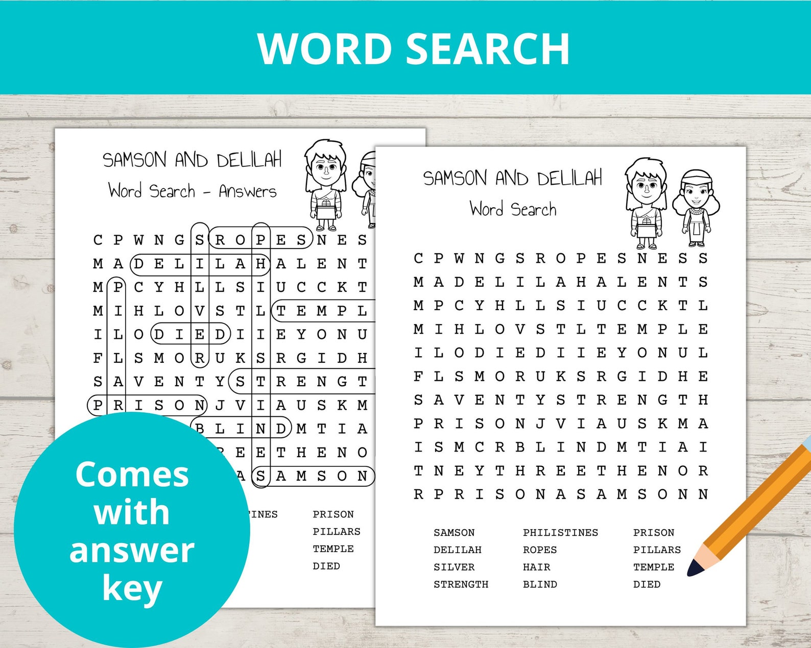 Samson and Delilah, Samson Craft, Bible Story Crafts, Sunday School ...