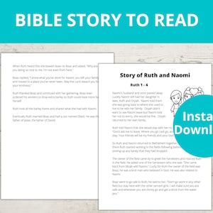 Ruth and Naomi, Ruth and Boaz, Bible Story Crafts, Sunday School ...