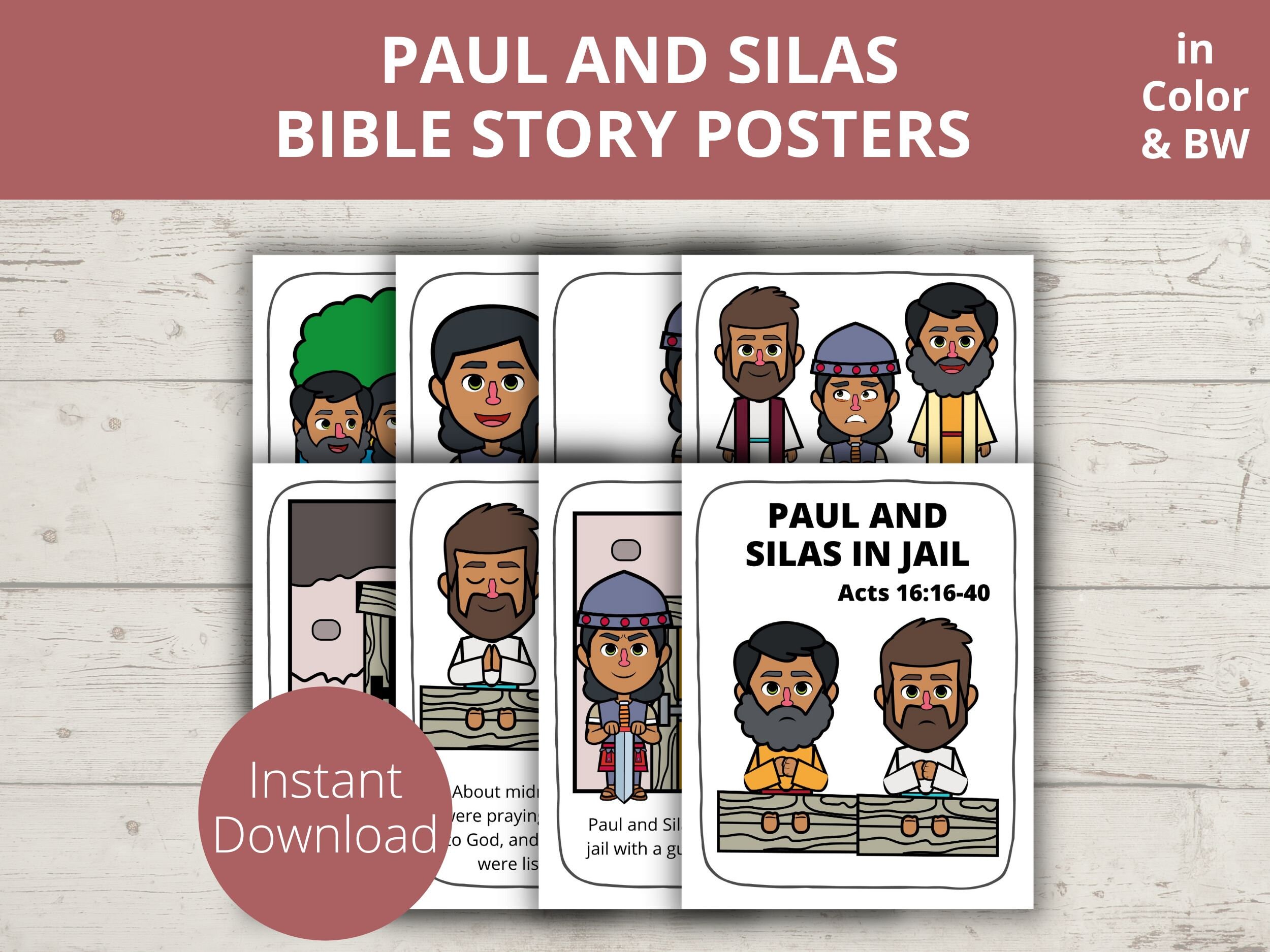 Paul and Silas, Bible Crafts for Kids, Church Bulletin Board, Book of ...