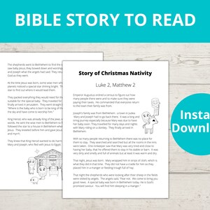 Christmas Nativity, Bible Story Activities, Sunday School Craft ...