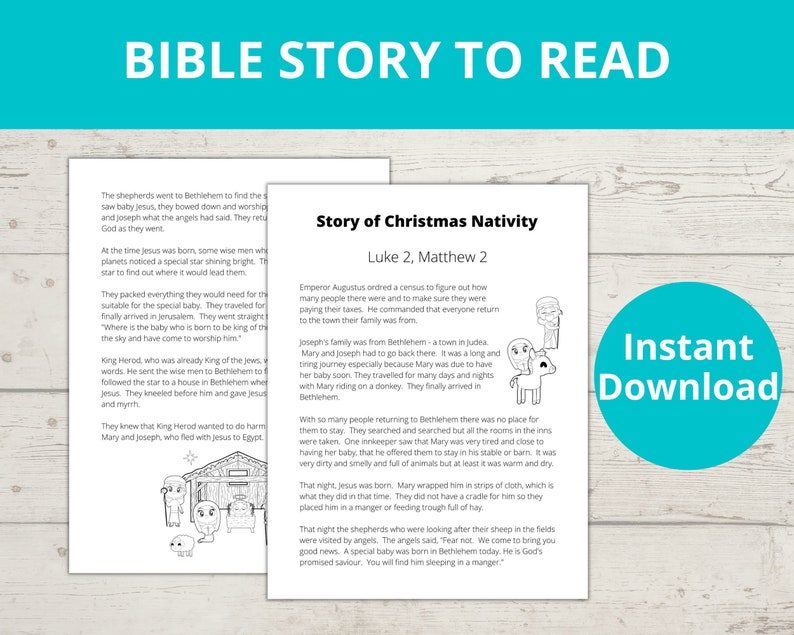 Christmas Nativity, Bible Story Activities, Sunday School Craft ...