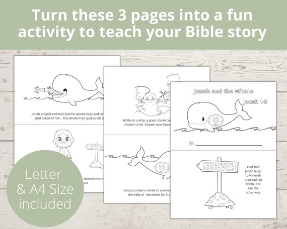 Jonah And The Whale Preschool Bible Lessons Sunday