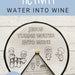 Jesus Turns Water Into Wine Bible Story, Sunday School Craft, Miracles ...