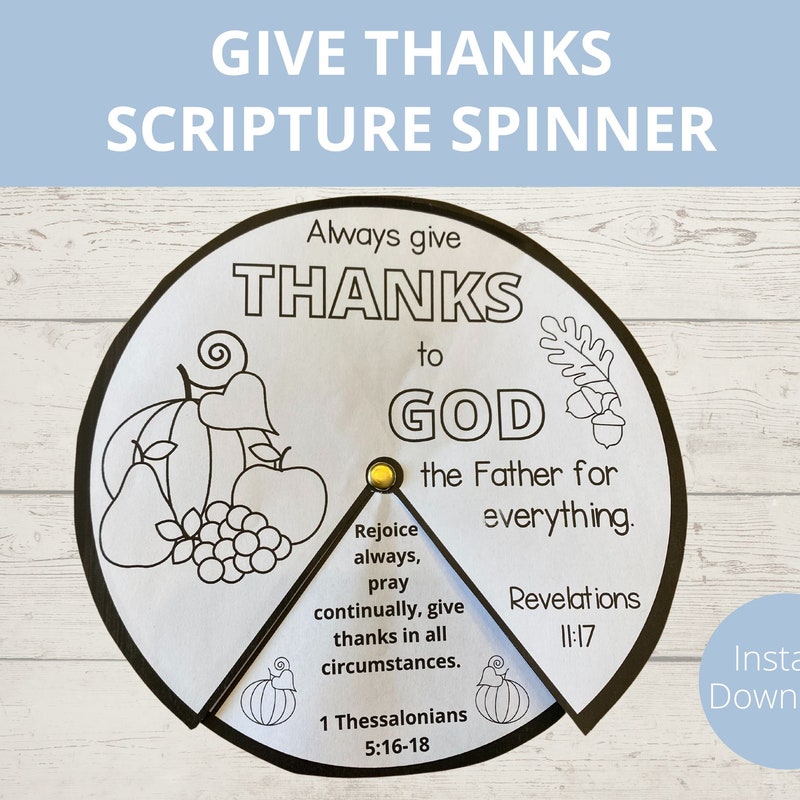 Give Thanks Spinner - Etsy