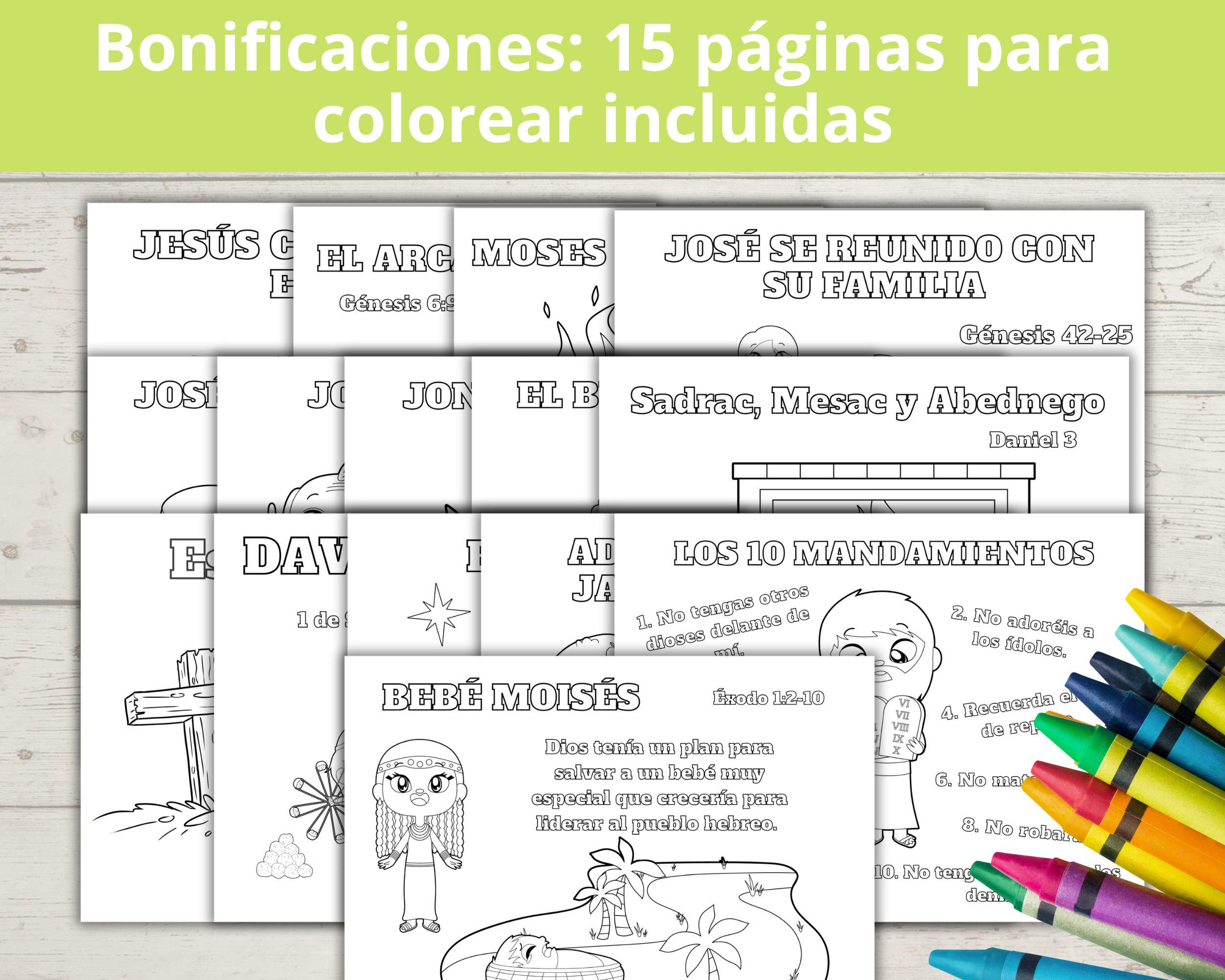 Spanish Bible Story Crafts, Biblia En Espanol, Bible Story Activities ...