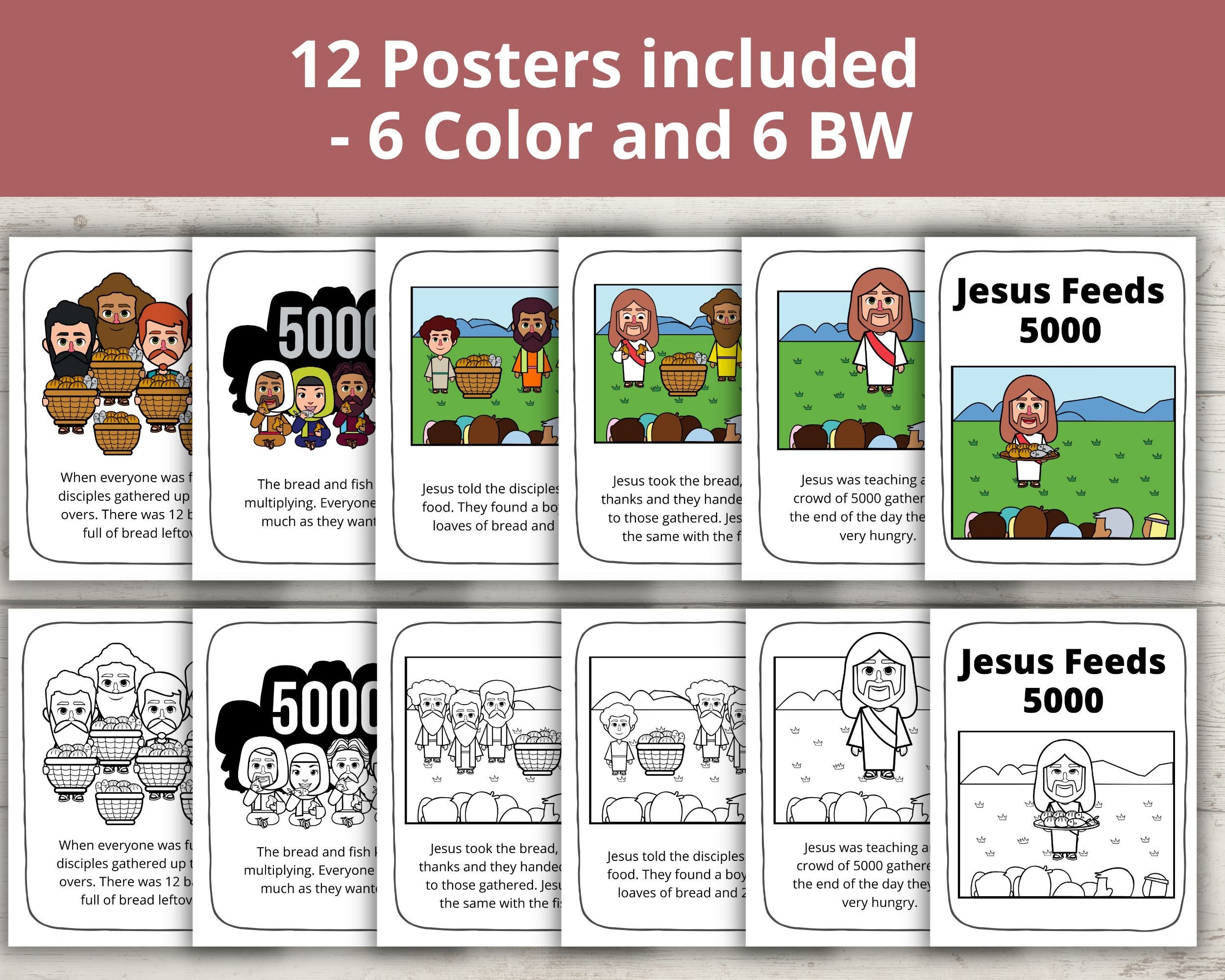 Jesus Feeds 5000, Jesus Feeds the 5000, Bible Story, Loaves and Fish ...