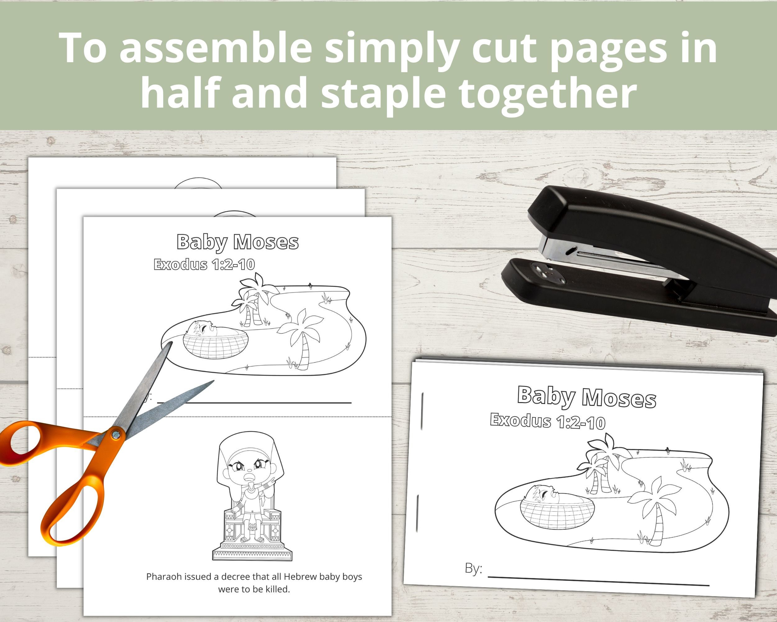 Baby Moses Craft, Bible Story Craft Preschool, Sunday School Craft ...