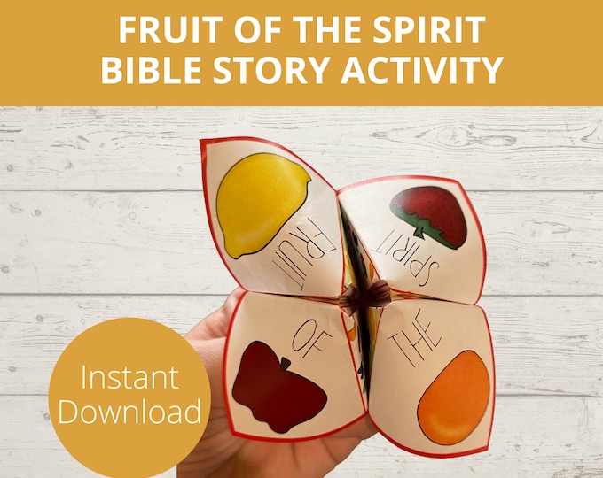 Fruit of the Spirit Printable, Fruit of the Spirit for Kids, Fortune ...