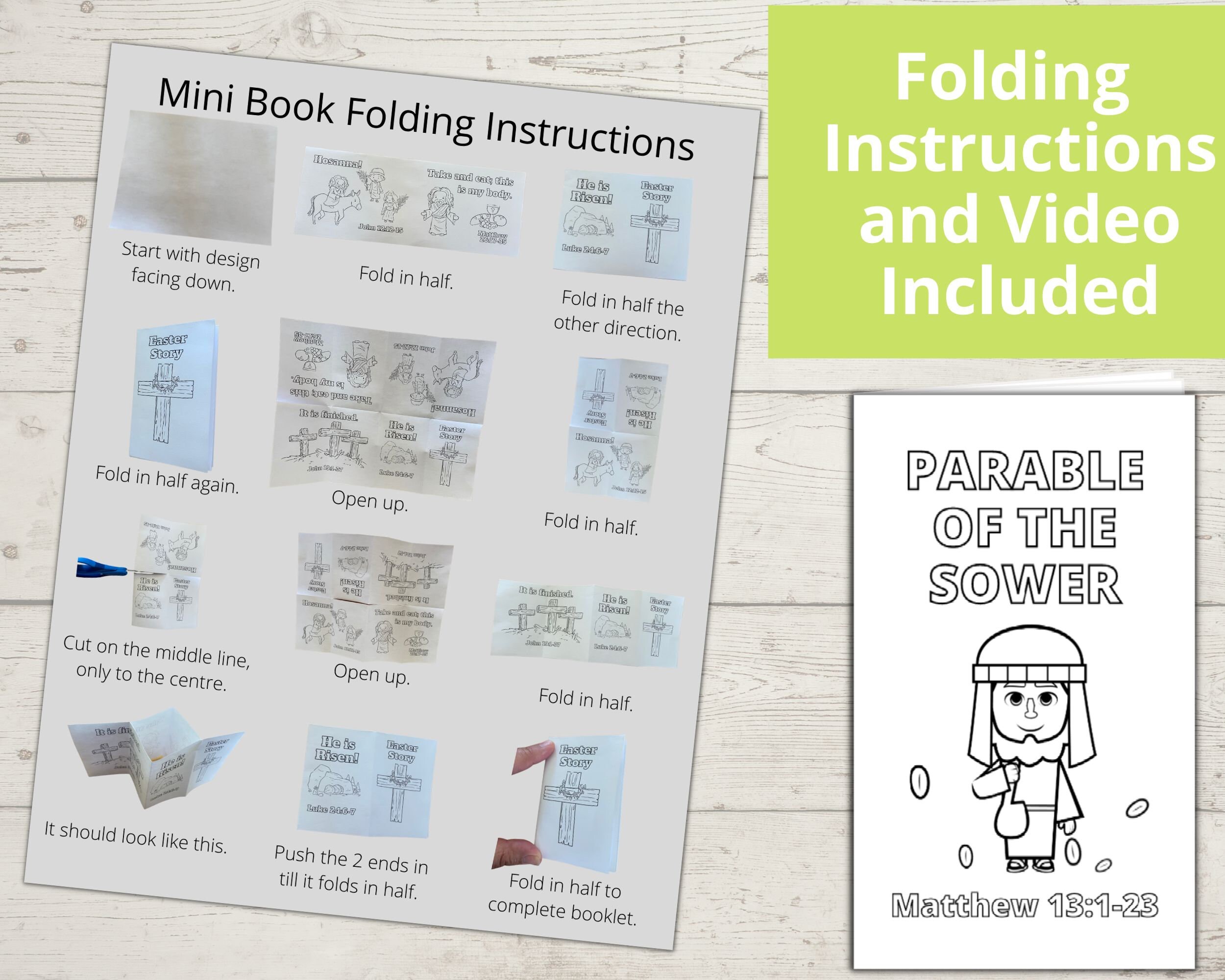 Parable of the Sower for Kids, Jesus Parables, Bible Story Activity ...