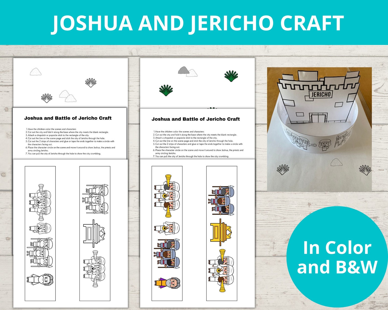 Battle of Jericho, Joshua and the Battle of Jericho, Bible Story Crafts ...