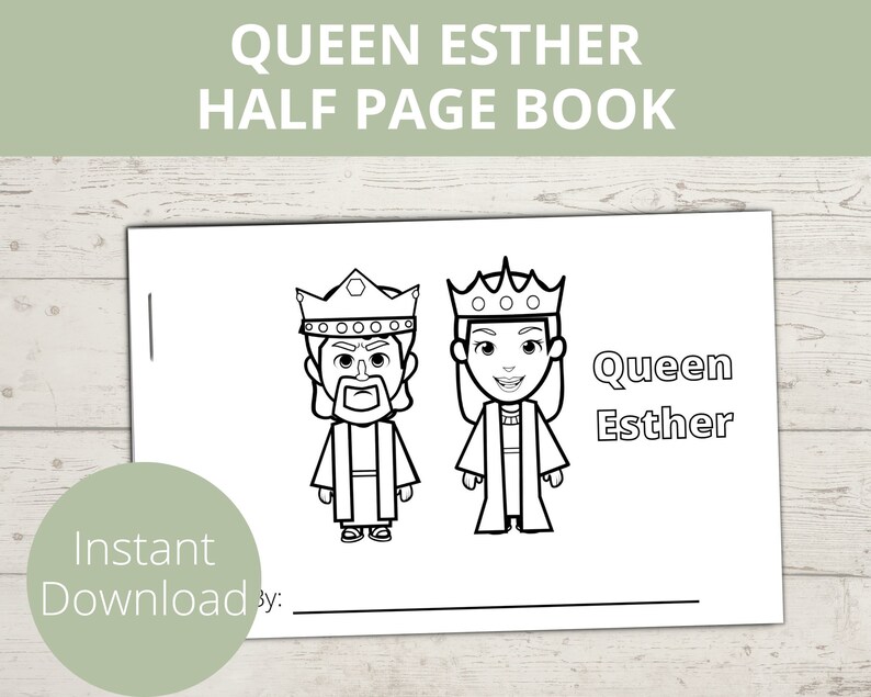 Queen Esther Craft Sunday School Crafts Esther Bible - Etsy