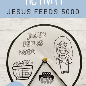 Jesus Feeds 5000 Craft, Loaves and Fishes, Bible Activities for Kids ...
