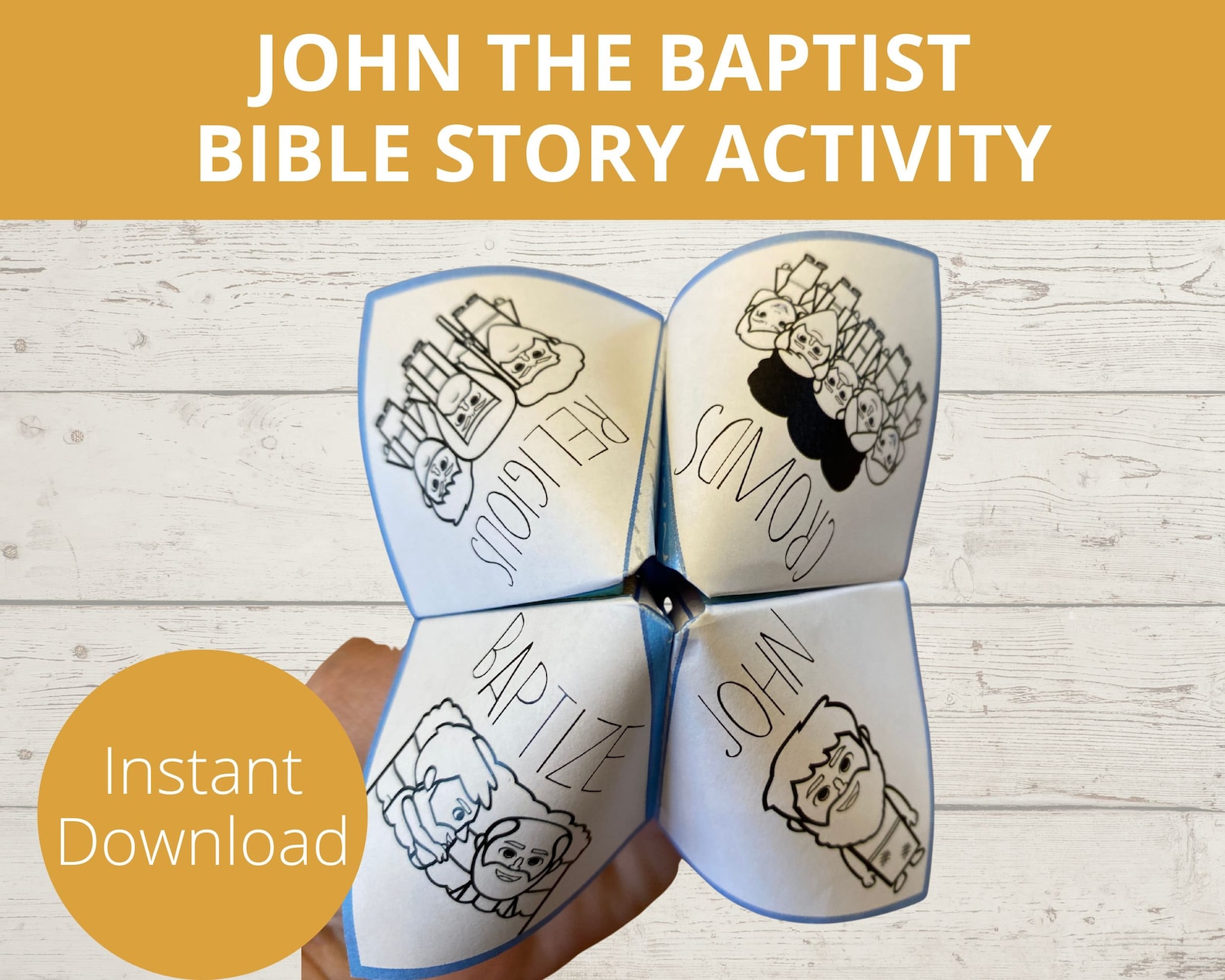 John the Baptist Bible Story Activity Sunday School Craft - Etsy Canada