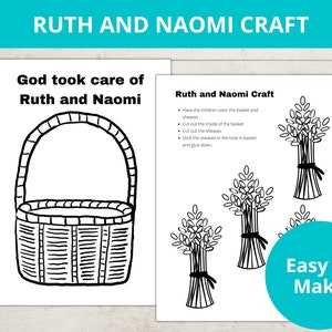 Ruth and Naomi, Ruth and Boaz, Bible Story Crafts, Sunday School ...
